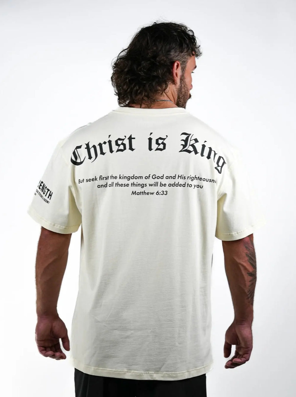 Christ Is King Oversized Tee - HolStrength