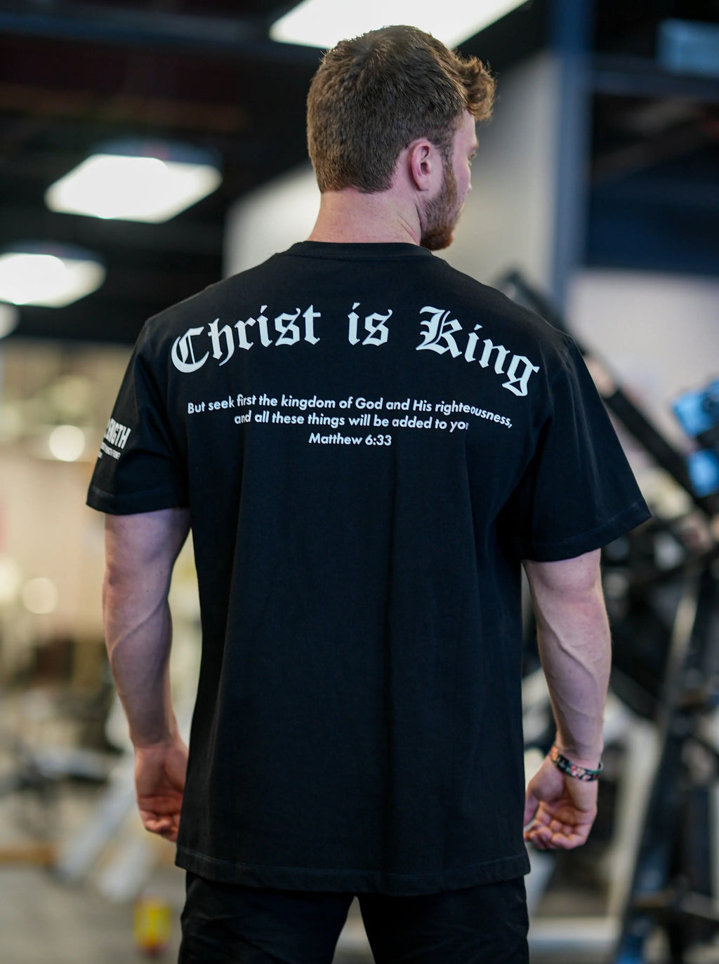 Christ Is King Oversized Tee - HolStrength