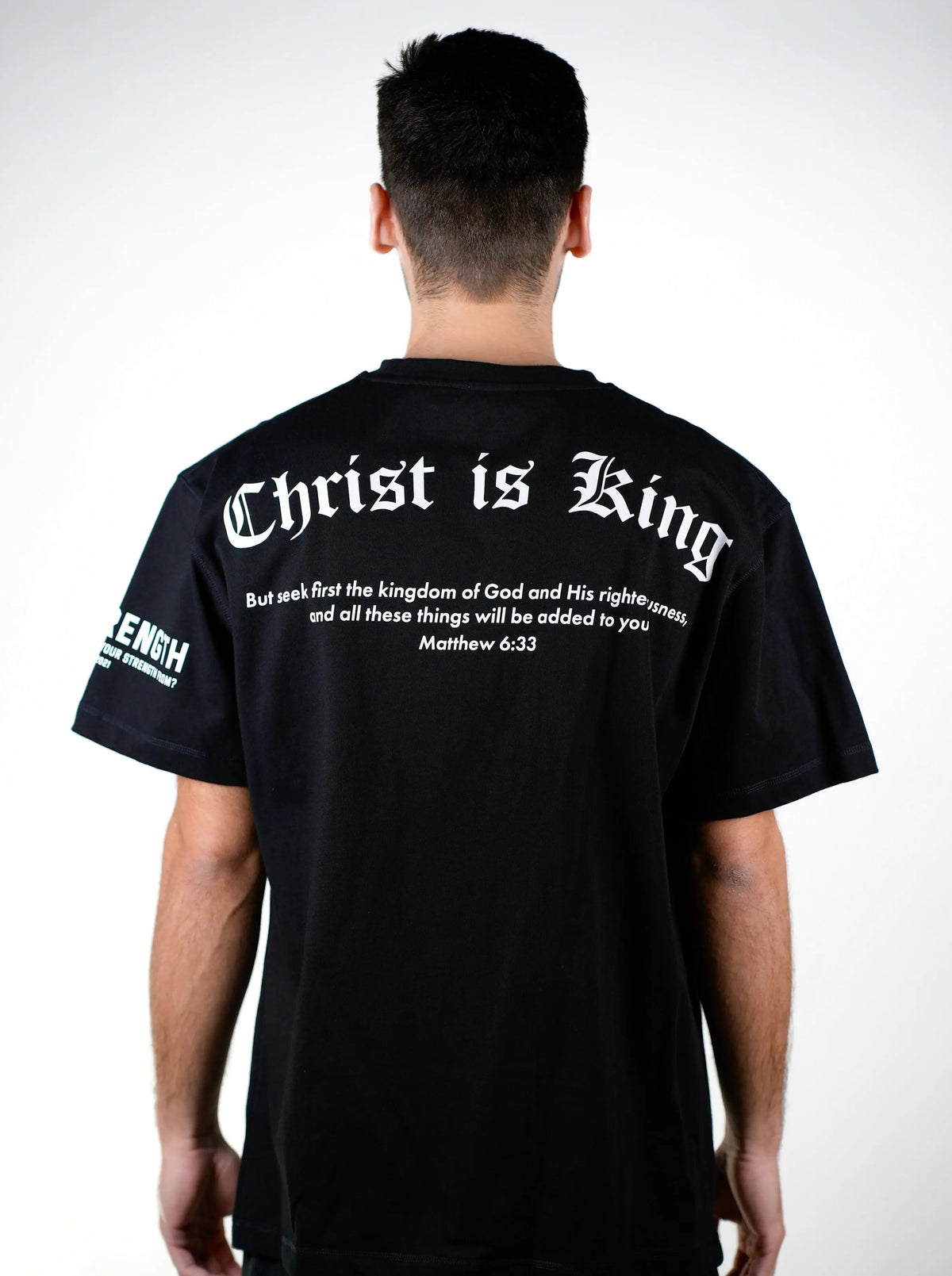 Christ Is King Oversized Tee - HolStrength