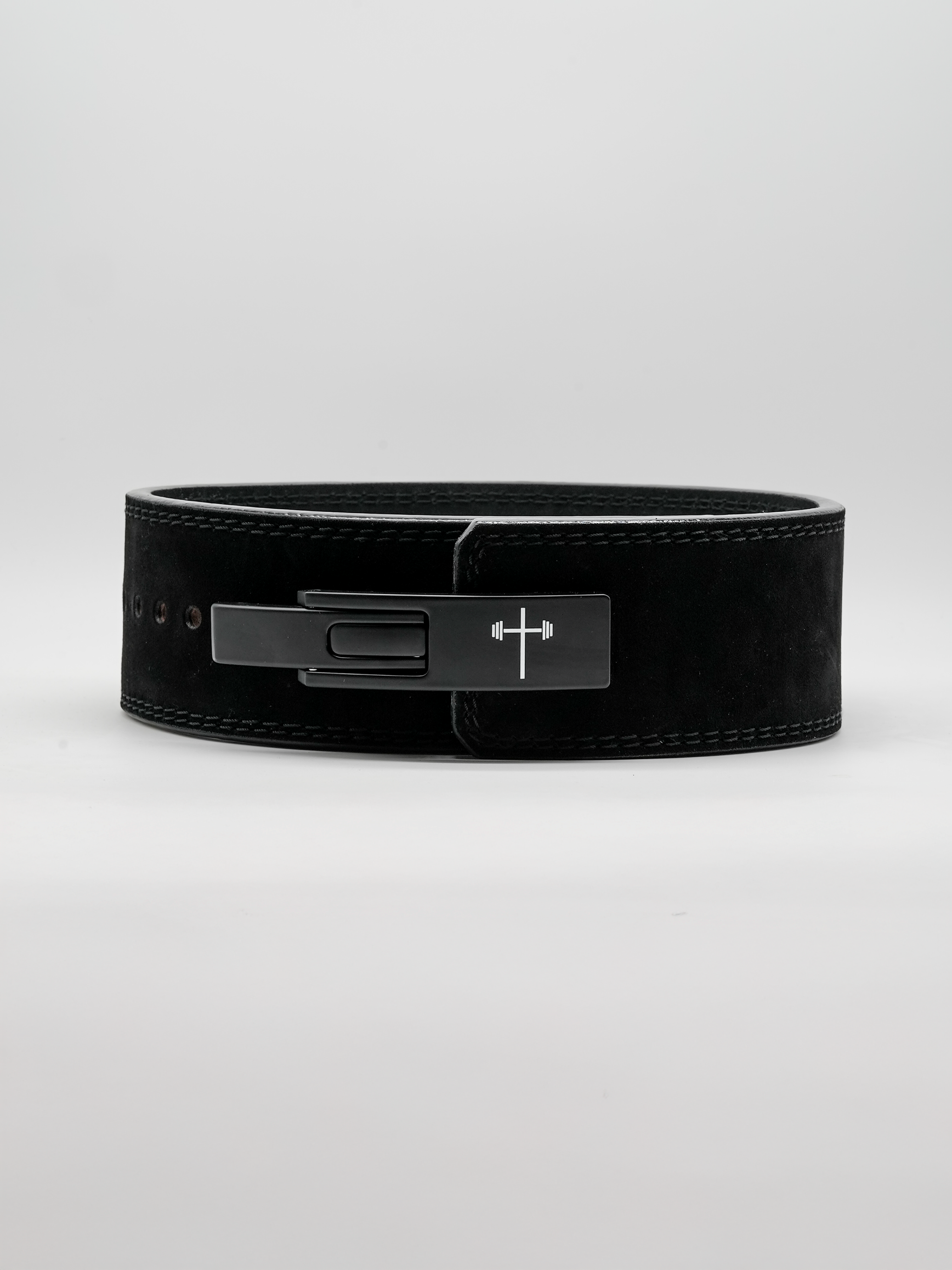 HolStrength 10MM Lever Suede Belt - Black - HolStrength