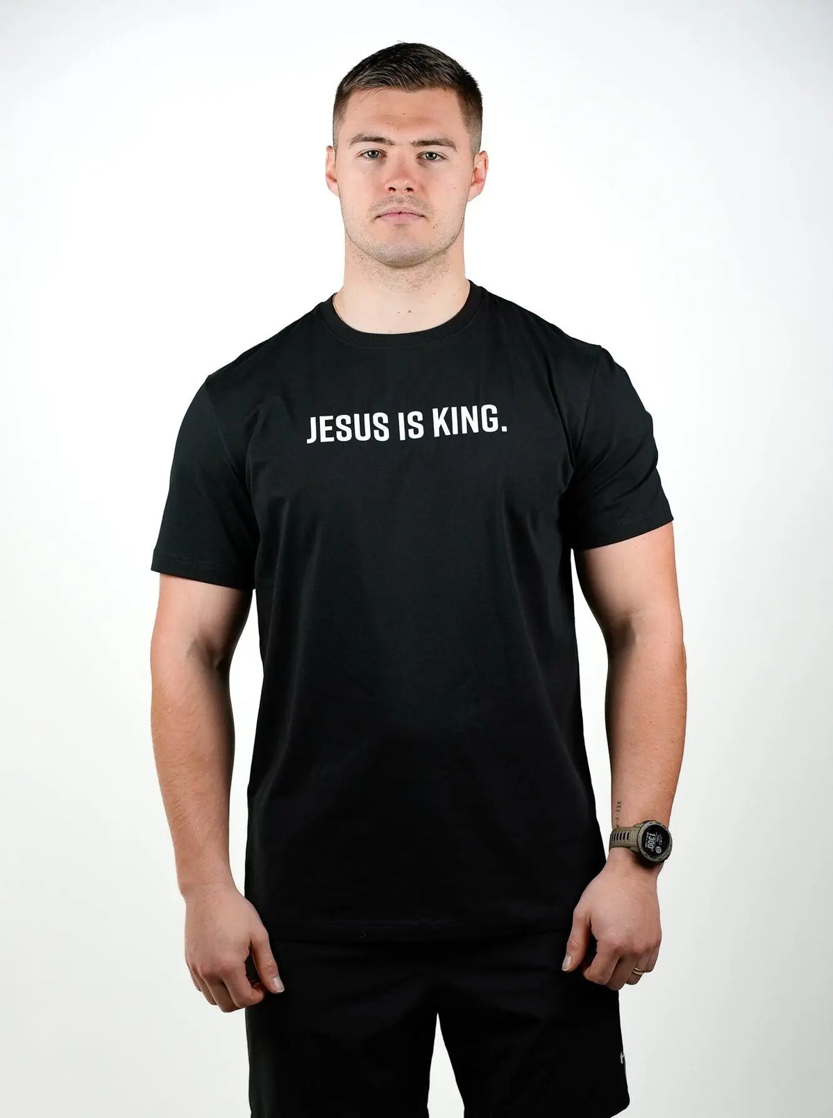 Jesus is King Performance Tee - HolStrength