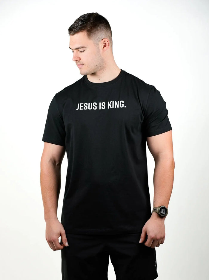 Jesus is King Performance Tee - HolStrength