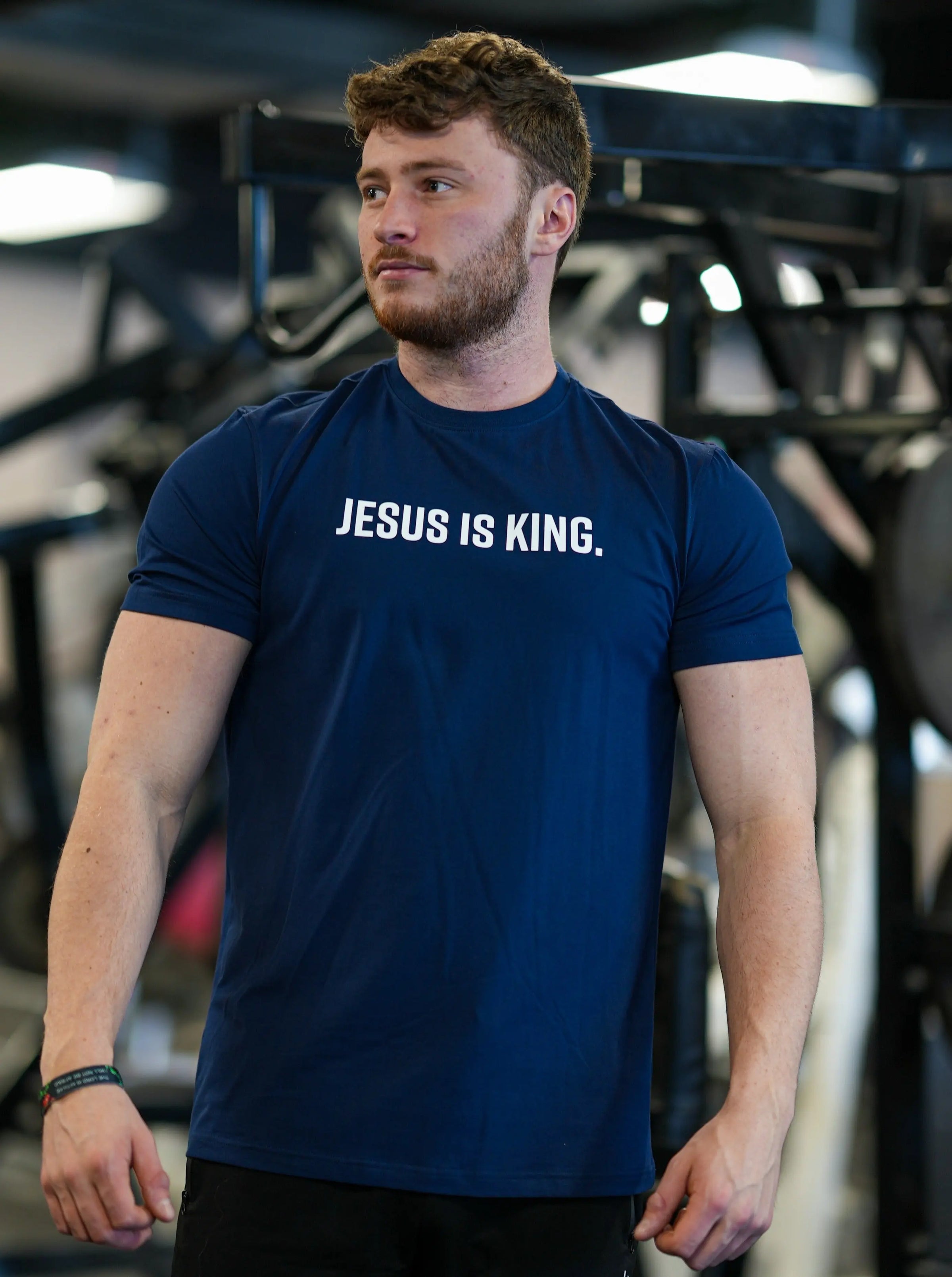 Jesus is King Performance Tee - HolStrength