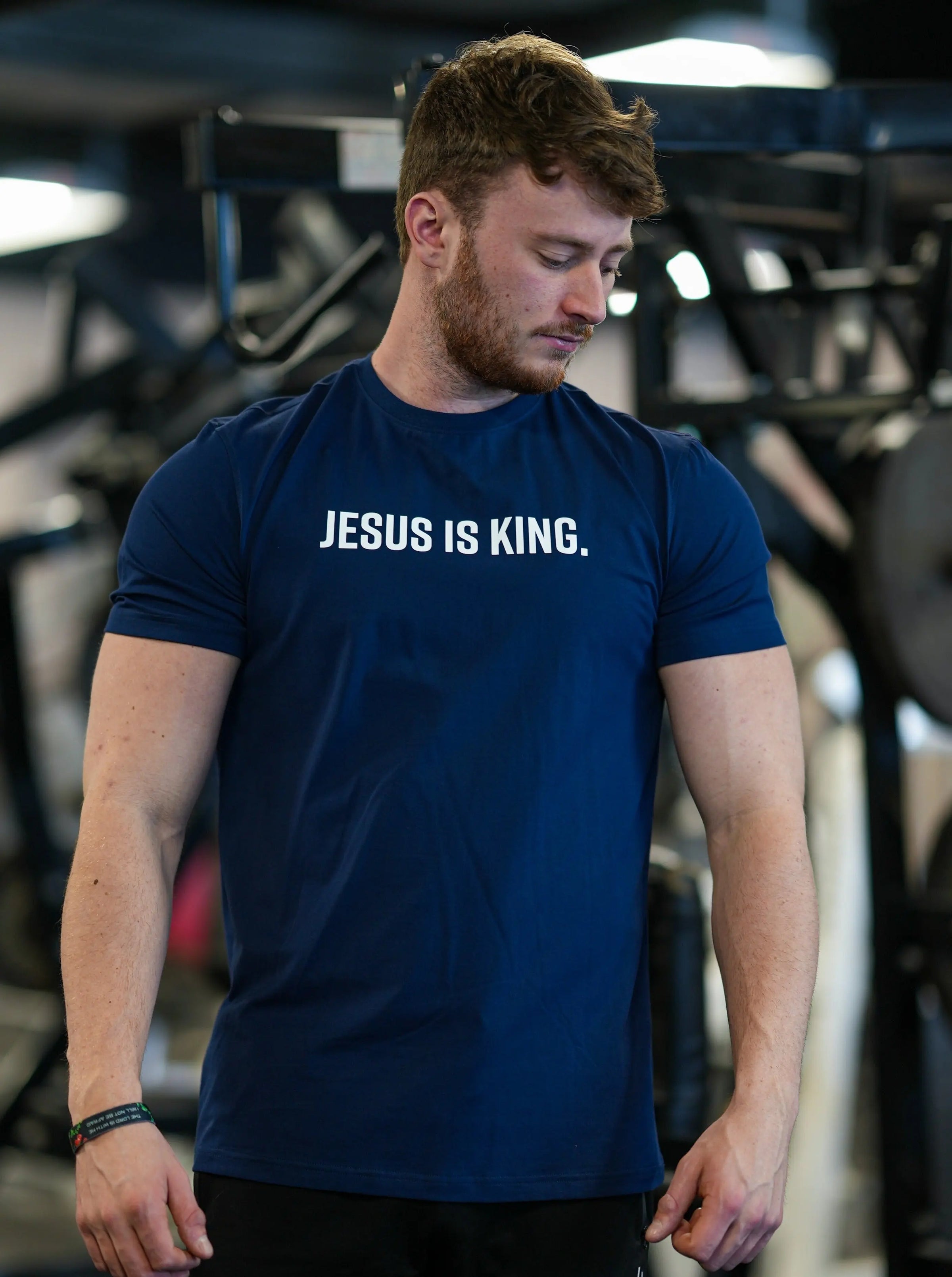 Jesus is King Performance Tee - HolStrength